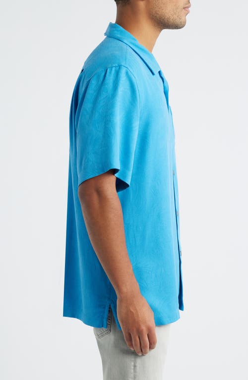 TOMMY BAHAMA tropic isle short sleeve button-up silk camp shirt
